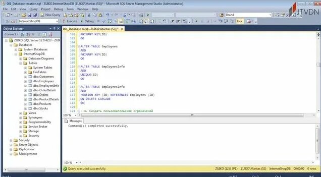 Sql Практикум Урок 1 Создание базы данных в Ms Sql 34м Смотреть онлайн в поиске Яндекса по