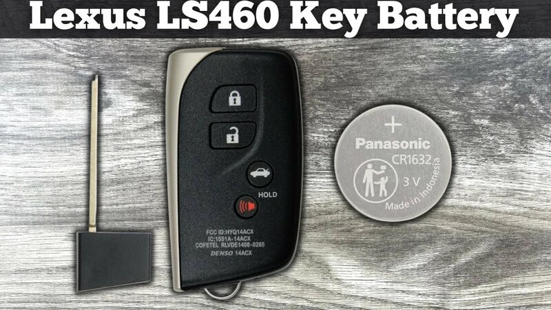 How To Change A 2013 - 2017 Lexus Ls460 Remote Key Fob Battery - Remove ...