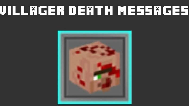 Minecraft: Villager Death Messages Data Pack - Смотреть онлайн в поиске ...