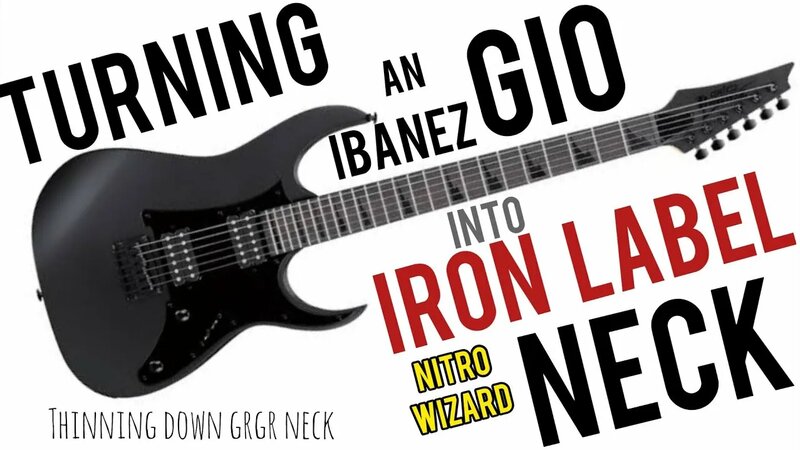 Nitro Wizard Neck on a GIO? | Conversion of Ibanez Grgr131ex-BKF ...