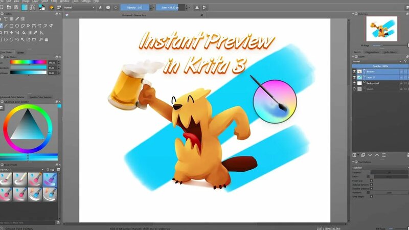 Instant Preview: new rendering engine in Krita 3 - Смотреть онлайн в ...
