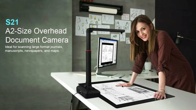 Viisan S21 A2 Overhead Document Scanner - Yandex Video aramada ...