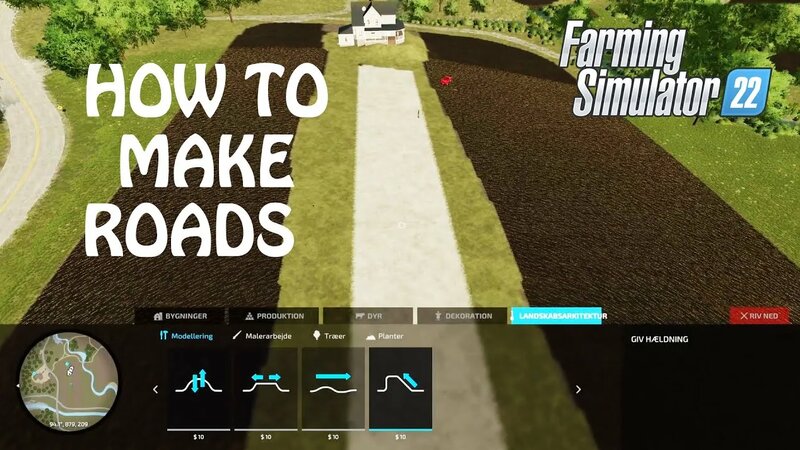 HOW TO MAKE Roads in Farming Simulator 2022 - Building MY FARM | FS22 ...