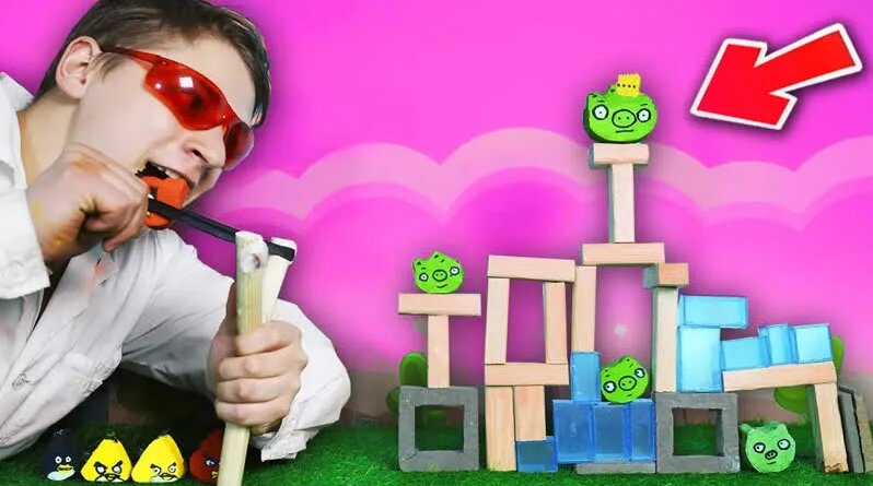 It's Mamix - Сделал ИГРУ Angry Birds В Реальной Жизни! — Видео от It's ...