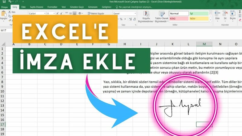 Word ve Excel'e İmza Ekle | 2025 - Yandex Video aramada çevrimiçi izle