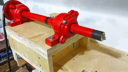 Самодельный токарный станок из двигателя от стиральной машины ...