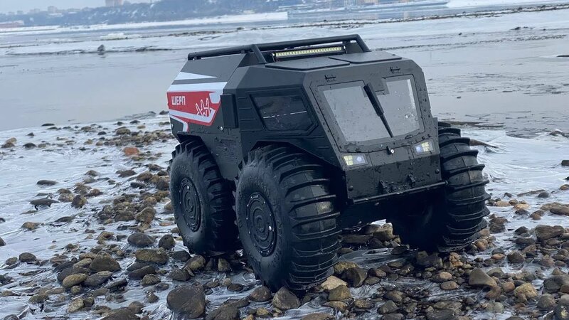 Радиоуправляемый внедорожник Rc Шерп Sherp 4x4 покоряет лед, снег и ...