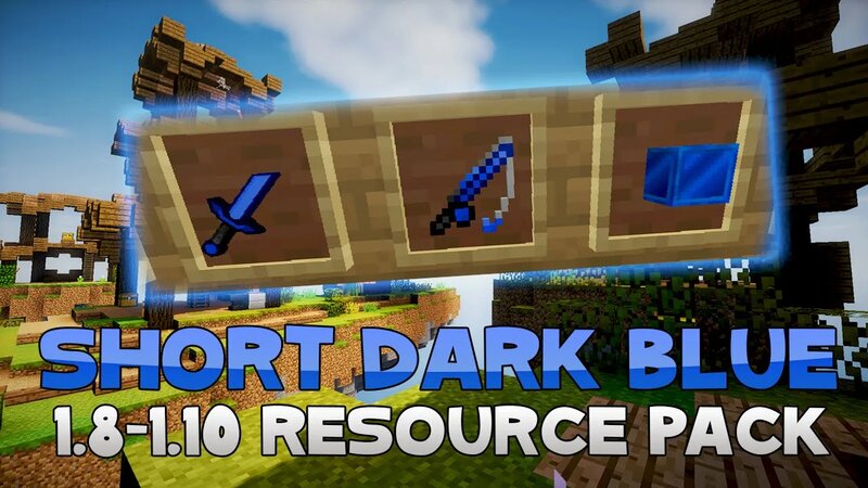 AciDic BliTzz DARK BLUE Short Sword Texture Pack (1.8/1.9/1.10 Resource ...