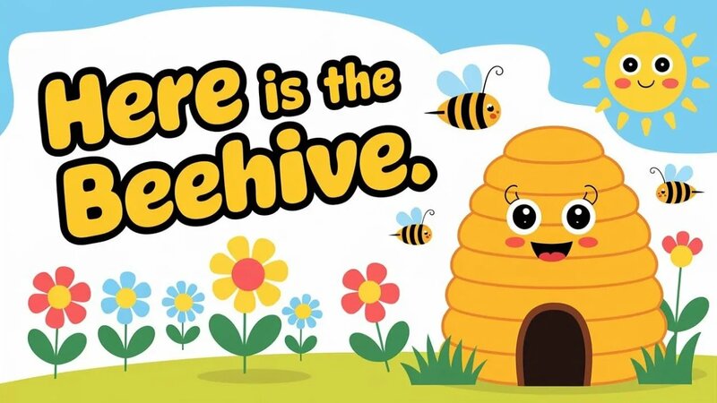 Here is the Beehive Song | Fun Bee Counting Rhyme for Kids | Bright ...