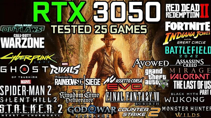 RTX 3050 6GB in 2025 : Test in 25 Games - Gaming Test in 2025 ...