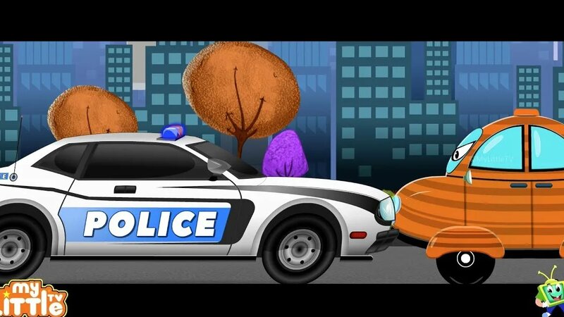 Police Chase thief Car | Cartoon Rhyme & Songs for Kids - Смотреть ...