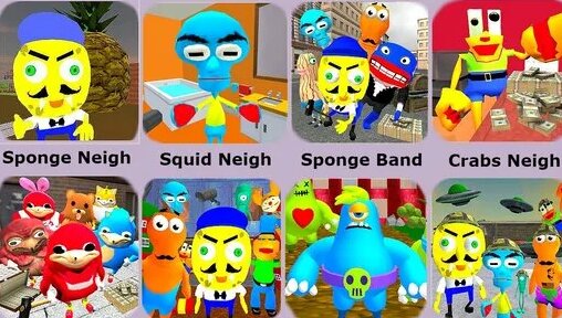 Ador Player | Sponge Neighbor, Squid Neighbor, Monster Neighbor, Sponge ...