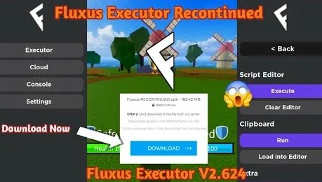 How To Download Fluxus Executor V2.624 Recontinued 100% Working New ...