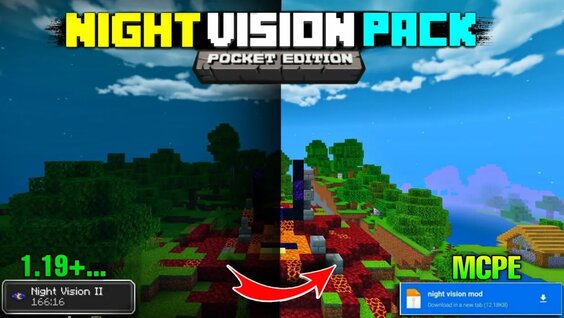 night vision +texture pack minecraft 1 19 4: 1 bin video Yandex'te bulundu