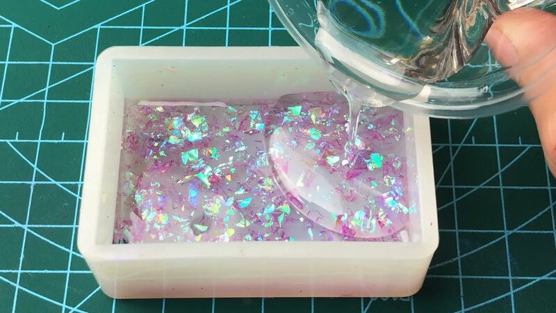 Resin art Amazing shining yellow Pendant jewelry / epoxy resin art ...