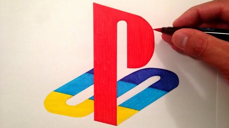 How to Draw the Playstation Logo