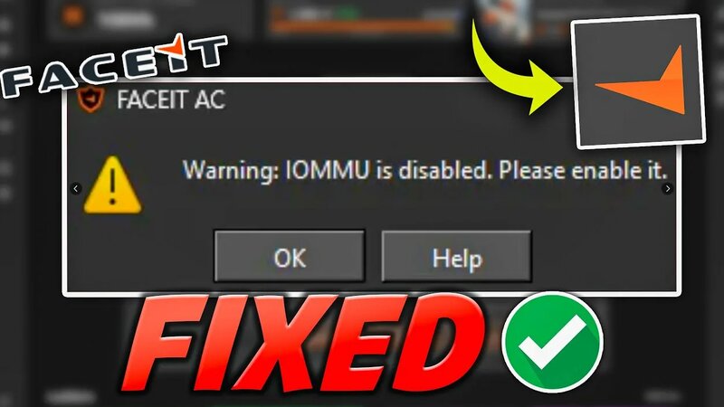 Fix Faceit “Iommu Is Disable” Error on PC | Faceit TPM Attestation ...