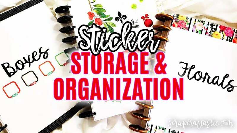 Planner Sticker Storage & Organization How To Store Printable Stickers