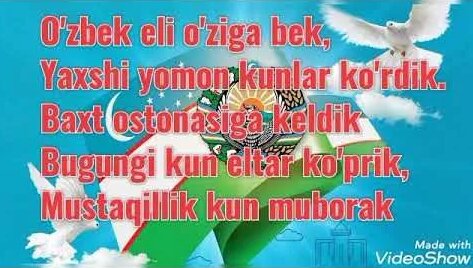 Mustaqillik haqida sherlar. 1-sentabr haqida sher. Vatan haqida sher ...