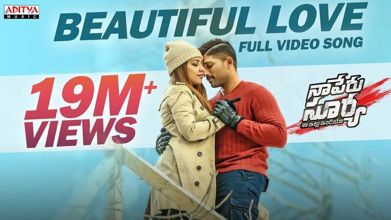 Beautiful Love Full Video Song | Naa Peru Surya Naa illu India | Allu ...