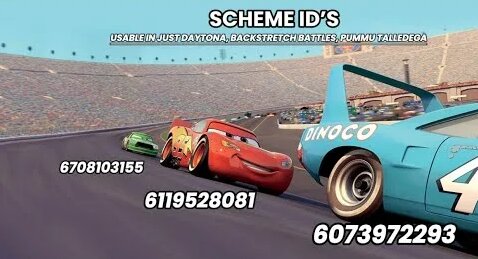 Just Daytona Scheme ID's (Working ID'S) #roblox #nascar - Смотреть ...