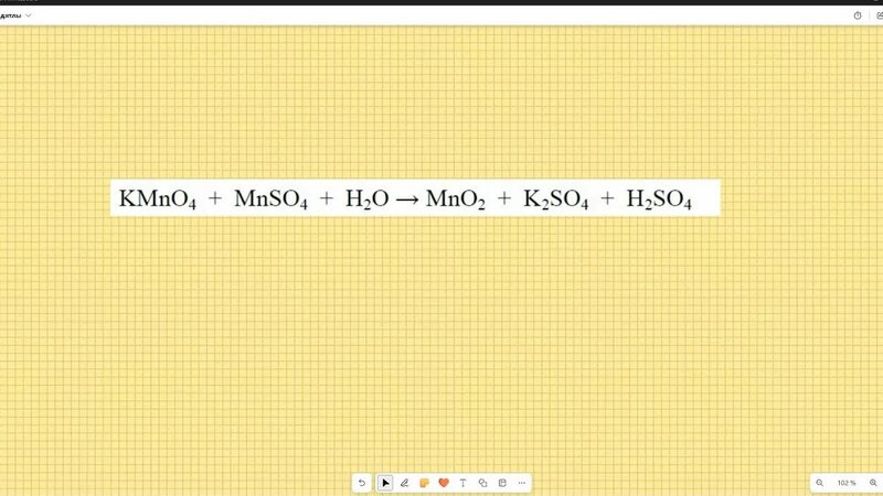 KMnO4+MnSO4+H2O=MnO2+K2so4+H2so4 - Смотреть онлайн в поиске Яндекса по ...