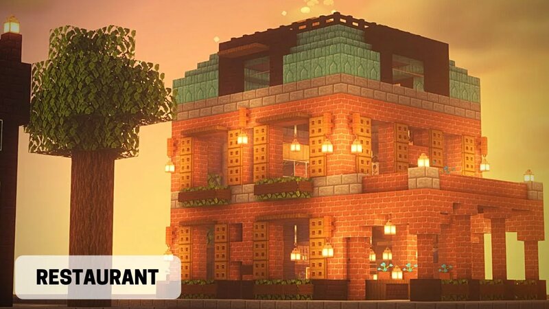Minecraft Restaurant Tutorial: How to build a modern restaurant in ...