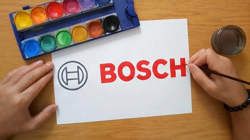 How to draw the Bosch logo