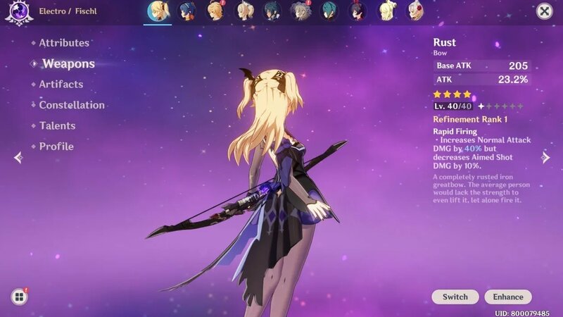 Genshin Impact Fischl Main DPS AR51 | 1 week to go Dragonspine ...