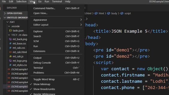 Microsoft Visual Studio Code How To View HTML Code In A Browser 
