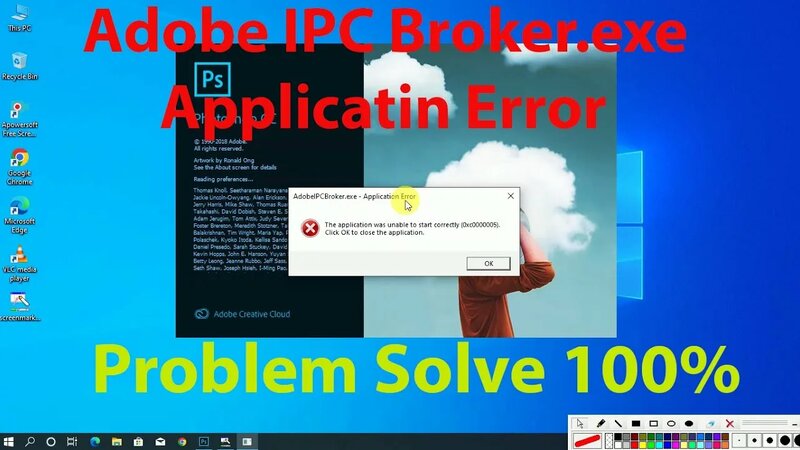 Adobe IPC Broker exe Application Error Fix Windows 10 l adobe ipc ...