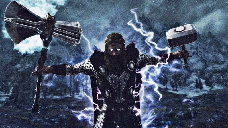 Skyrim mod: Штормбрейкер Тора в Скайриме. Thor Stormbreaker - Смотреть ...