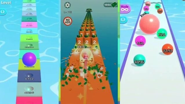 Max Levels Ball Run 2048 Merge Number vs Ball Run Infinity vs Level Up Balls! gameplay ...