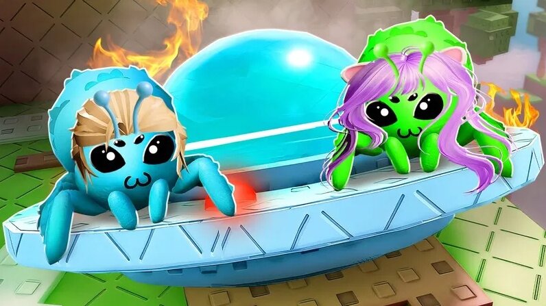 [Yoshi] Нашли Секретные Скины В Паучках! Roblox Webbed 2 Player Obby ...