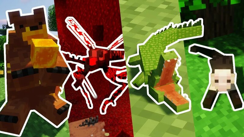 Over 15 Animated Creatures in Minecraft! [Alex's Mobs - Showcase] (1/4 ...