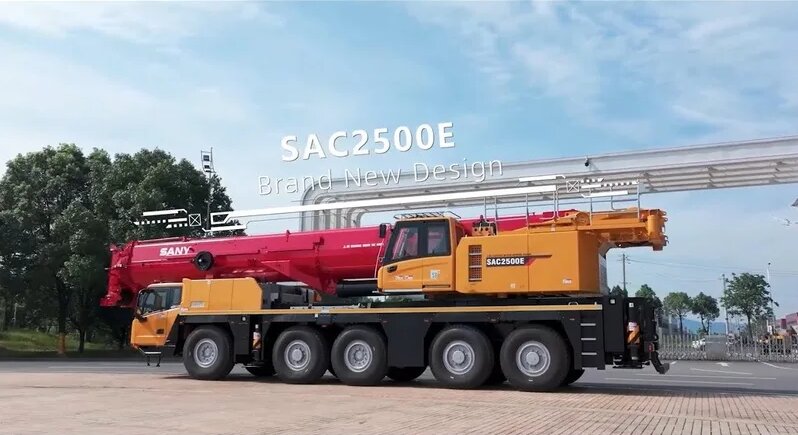 Sany crane video Sac2500e - Смотреть онлайн в поиске Яндекса по Видео