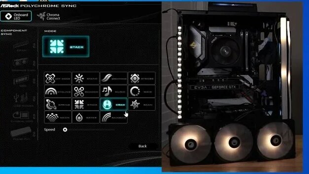 Using Asrock Polychrome Sync software for Motherboard RGB control ...
