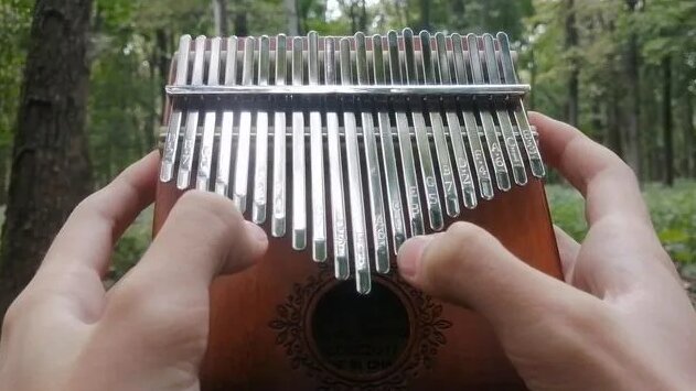 C418 - Sweden [Minecraft kalimba cover] TABS [Майнкрафт кавер на ...