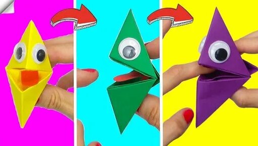 8 paper craft ideas | Moving paper toys | 123 Easy Paper Crafts for ...