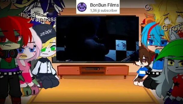 Fnaf security Breach react to Bonnie song //glamrock//Fnaf//react ...