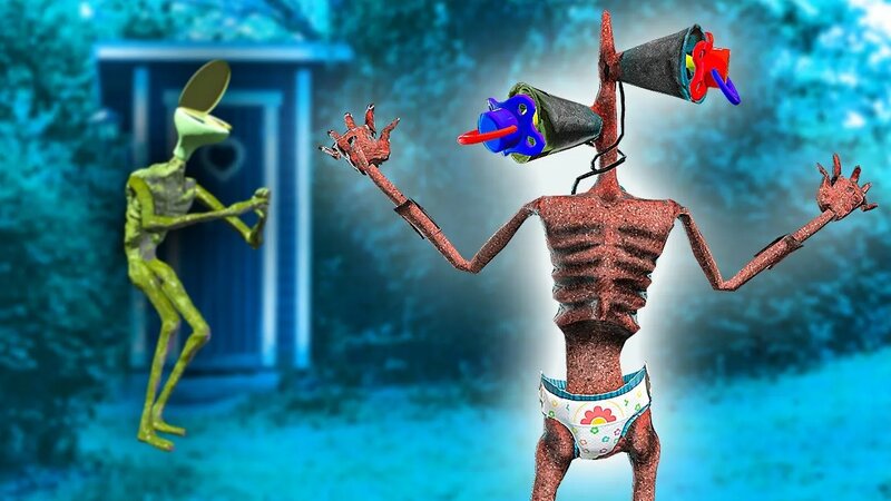 Ребенок Сиреноголовый vs Унитазоголовый!! Крутые детки Cool Kids SCP ...