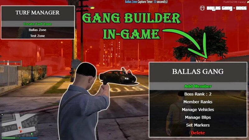 Fivem gang script with turf wars | gang builder in game | esx framework ...