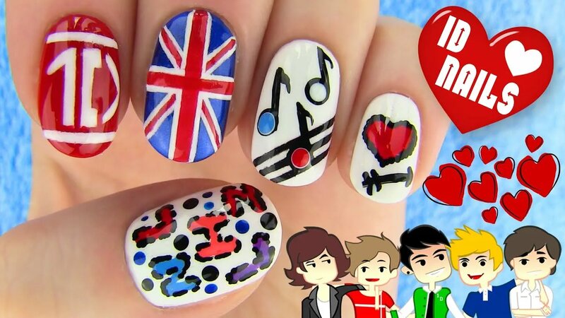 1D Nails - One Direction Nail Art - Смотреть онлайн в поиске Яндекса по ...