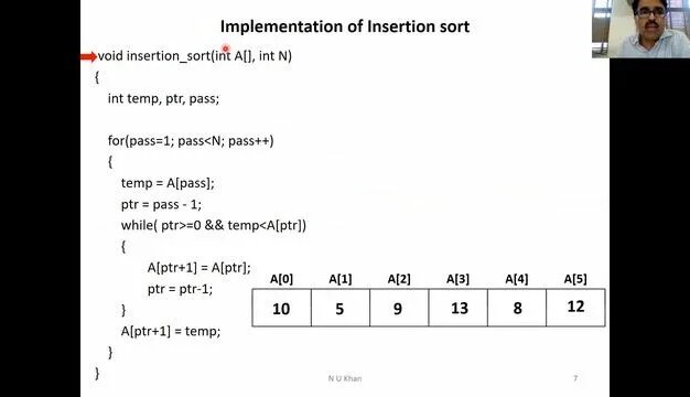 Insertion Sort Algorithm and Time complexity analysis - Смотреть онлайн ...
