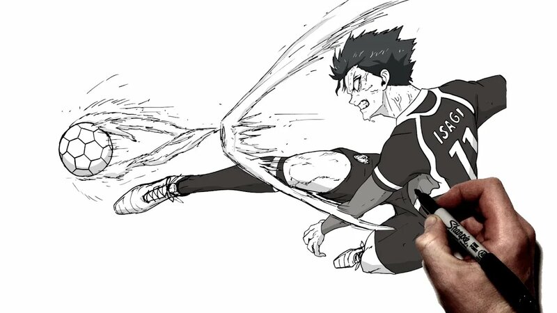 How To Draw Isagi 2 Gun Volley | Step By Step | Blue Lock - Смотреть ...