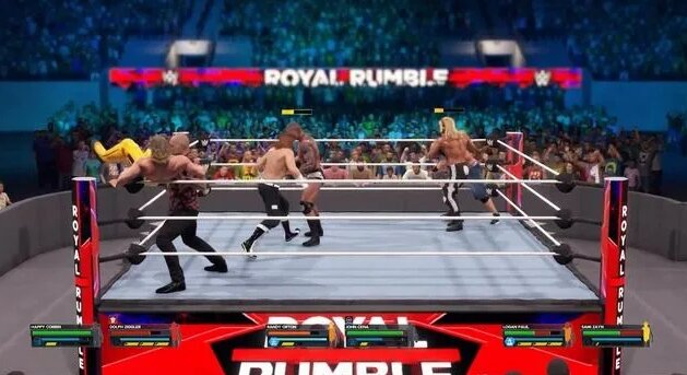 Royal rumble 2023 WWE 2K23 30 man royal rumble full match gameplay! WWE ...