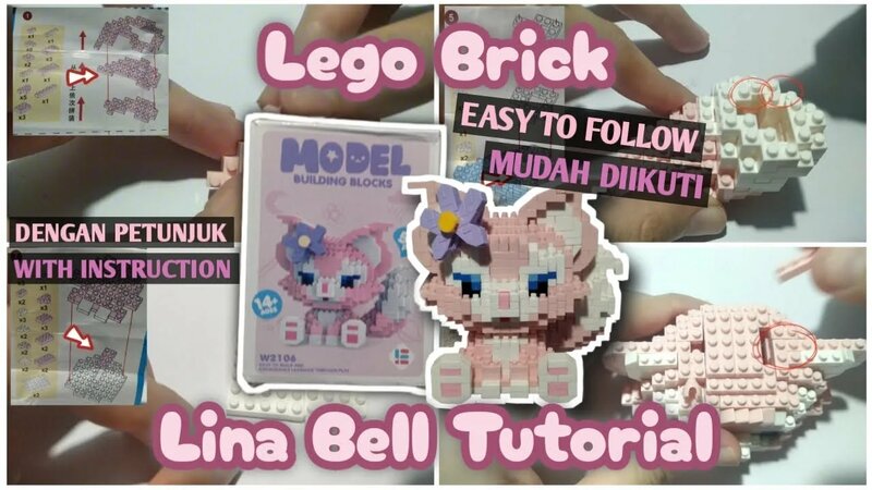 Lina Bell Tutorial Lego Bricks W2106 How To Build Building Nano Block ...