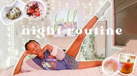 fall night routine 2021| cozy, peaceful autumn night routine | relaxing ...