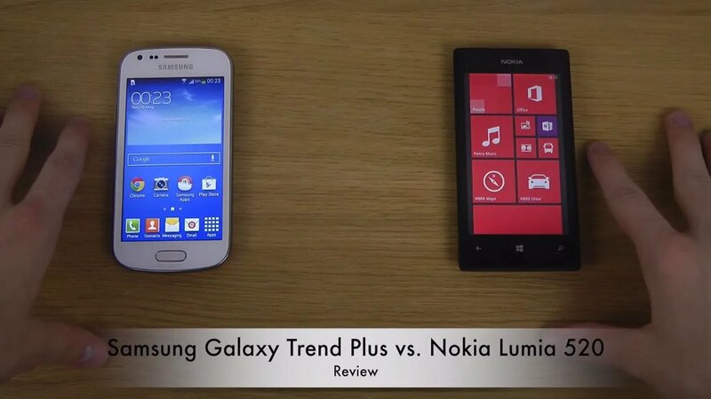 Samsung Galaxy Trend Plus vs. Nokia Lumia 520 - Смотреть онлайн в ...