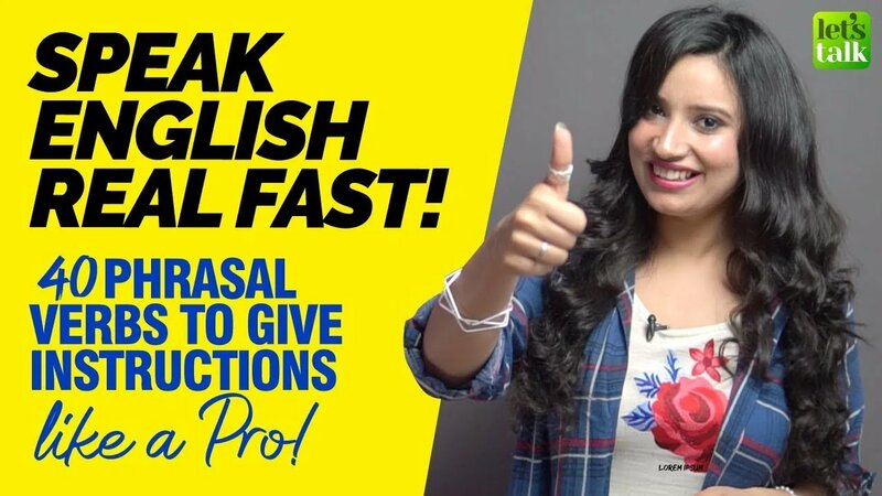 How To Learn English Real Fast And Easy? | 40 Phrasal Verbs For Giving ...